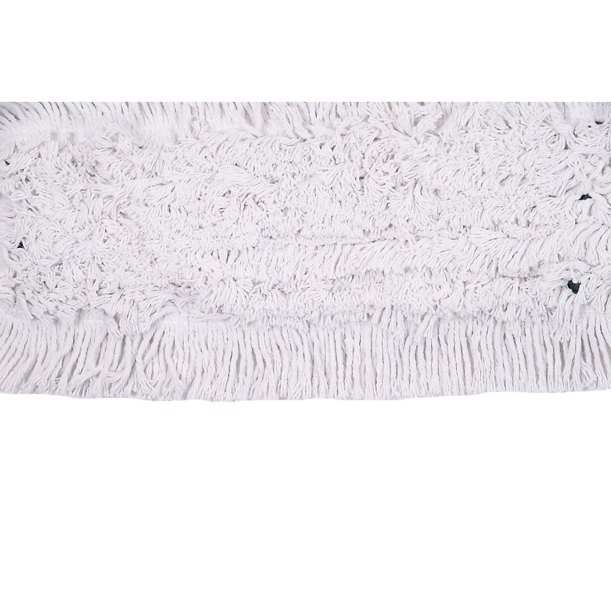 Qipeng 36"" Industrial-Grade Cotton Dust Mop Head Refills, Perfect Replacement for Busy Home, Gym, Commercial Spaces, Heavy-Duty Mop for Janitorial & Housekeeping Needs - 2 Pack (White)