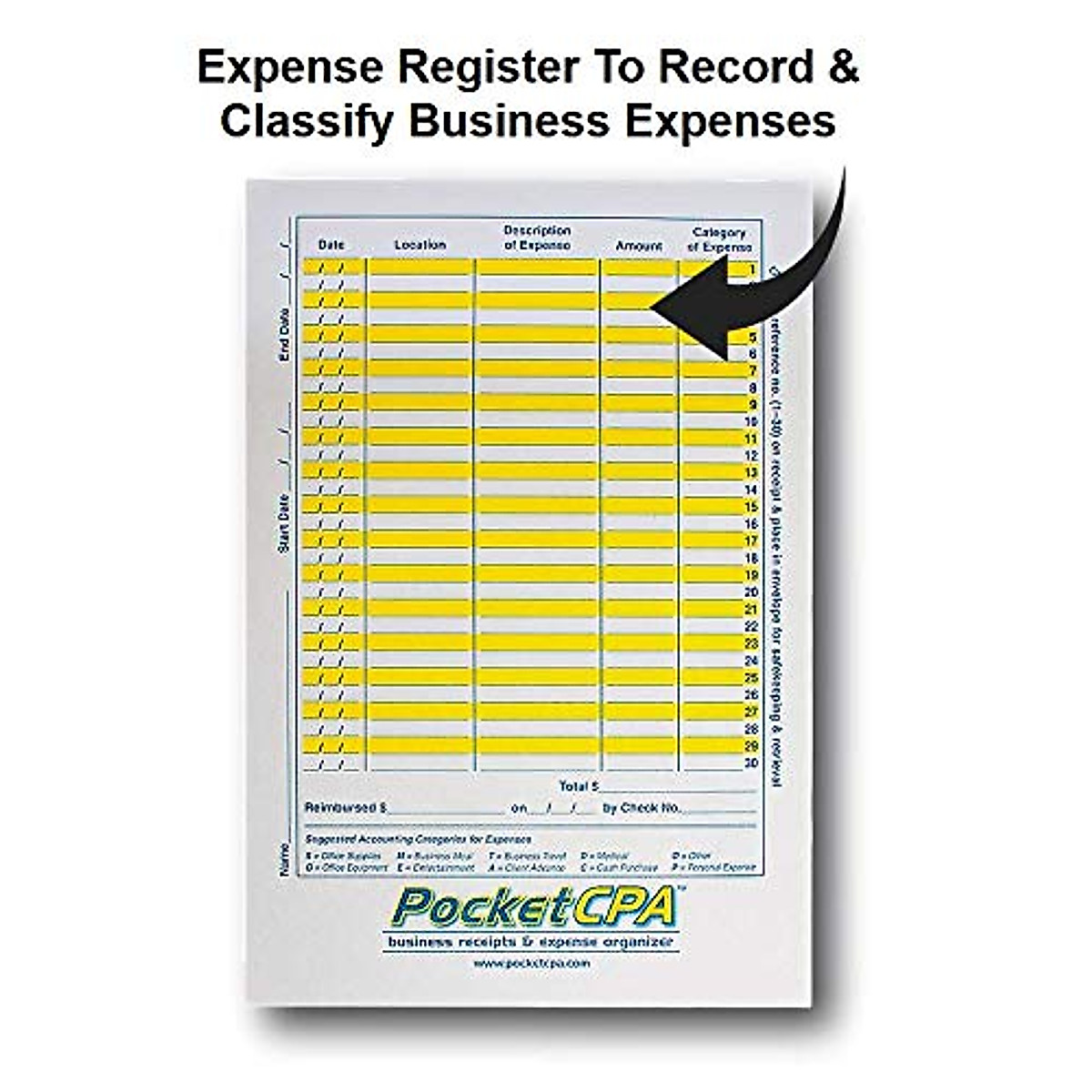 Receipts Organizer & Expense Envelopes. Receipt Organizer Envelopes That Record Business Expenses, Store Receipts and Log Auto Mileage. Organizes Receipts. Saves Taxes. 12/Pack. by PocketCPA.