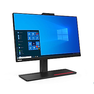 Lenovo 2023 ThinkCentre M90a 23.8" FHD IPS All-in-One AIO Desktop 6-Core Intel i5-10400 16GB DDR4 256GB NVMe SSD Intel UHD Graphics WiFi AX BT Webcam USB-C DP RJ45 Black Windows 11 Pro w/RE USB
