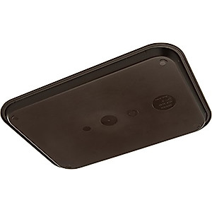 Carlisle FoodService Products CT121669 Café Standard Cafeteria / Fast Food Tray, 12" x 16", Chocolate
