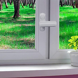 Scicalife 4pcs Window Security Jammer Locks Sash Blockers Zinc Alloy Extra Security Locks
