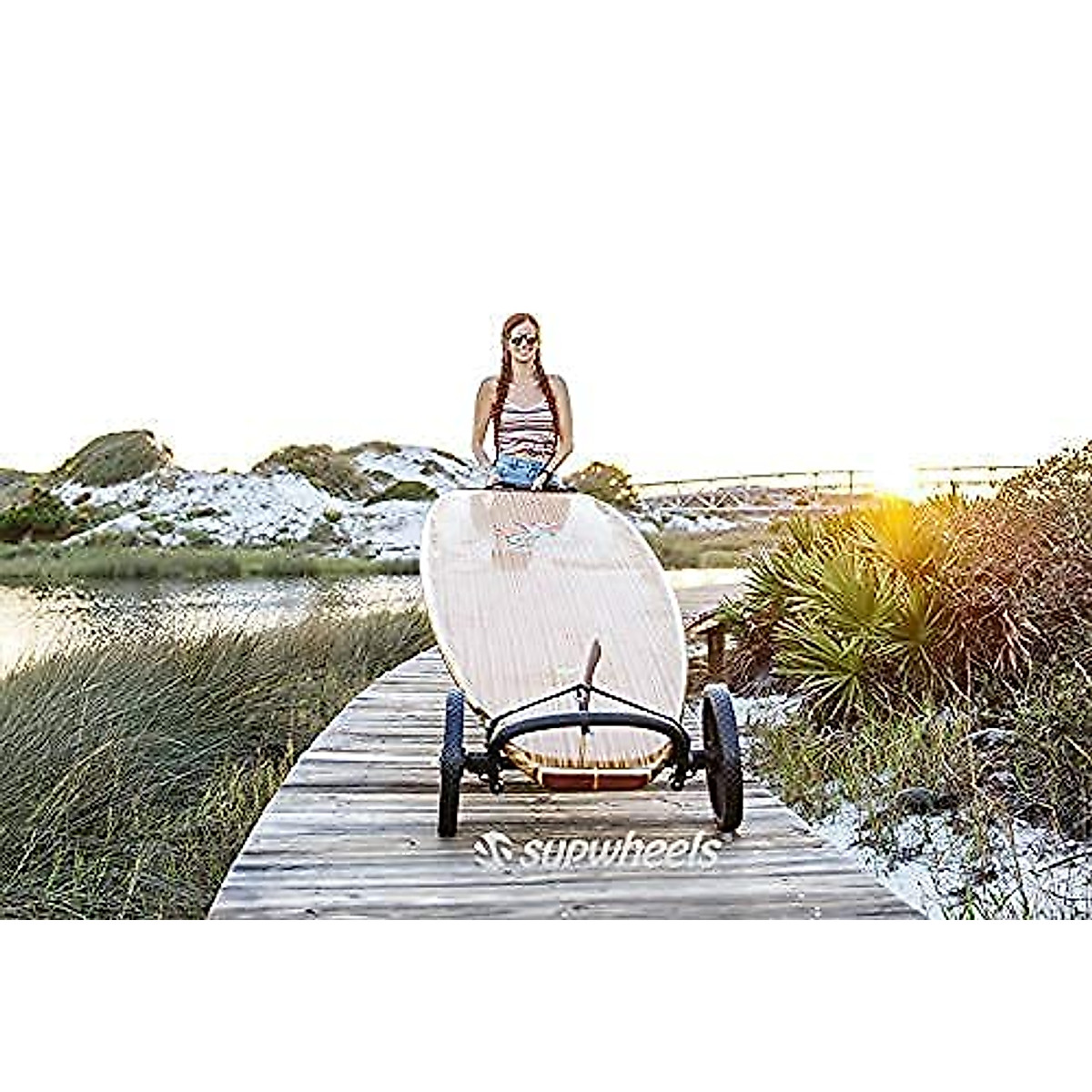 SUP Wheels Classic Standup Paddleboard Trailer and SUP Carrier | Walk model - no Strap Handle