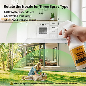 TRAP IT! Peppermint Oil Spray for Rodents, 16OZ Natural Mice Repellent Indoor to Repel Mice & Rats Pet Family Safe, Powerful Mouse Repellent for Car Engines RV Campers Trucks Boats Pest Control