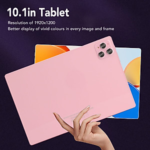 TOPINCN Gaming Tablet, 4G LTE Octa Core CPU Office Tablet 10.1 Inch Dual Camera 8GB RAM 128GB ROM for Study (US Plug)