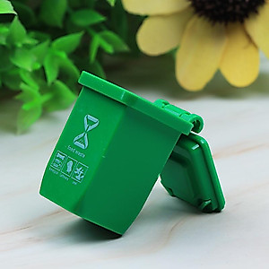 SHIDXIB 10Pcs Creative Trash Can Miniature Mini Trash Bin Sorting Bucket Scene Ornament