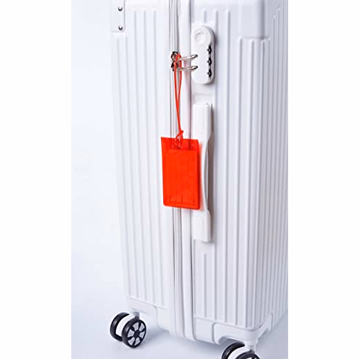 Sodsay 10 Pack Luggage Tags Suitcases Plastic Travel Bag & Baggage ID Label Tags Travel Essentials (Deep Red)