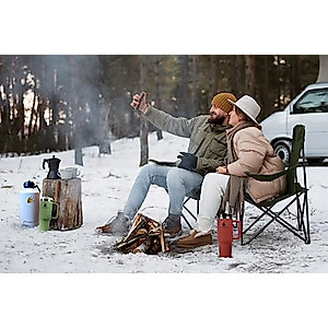 MONOHYDRO 40 oz Tumbler with Handle and Straw - tumbler with straw Stainless Steel Insulated Cup -stainless steel straw, Eco-friendly Materials - conserve temperature up to 24+hours - Caribbean Green