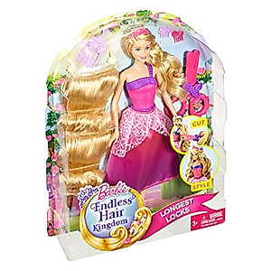 Barbie Endless Hair Kingdom Princess Doll, Pink