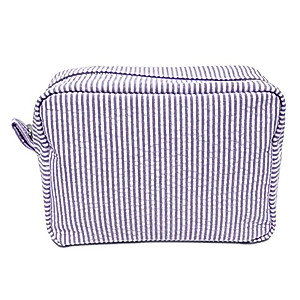 Kids Travel Overnight Bag Seersucker Carry On Lightweight and Seersucker Cosmetic Bag Travel Pouch