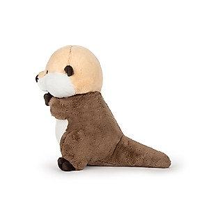 Wanwu World Sea Otter Stuffed Animal 15.7" Cute River Otter Plush Standing River Otter Plush Toy Christmas Birthday Gift for Kids Children Girls Boys