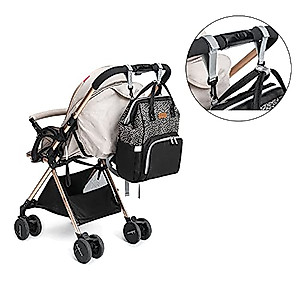 OUSIJOJO Diaper Bag Backpack Diaper Bags for Baby Girl Boy Baby Diaper Changing Backpacks Maternity Diaper Bags Cheetah Print Nappy Bag,Leopard