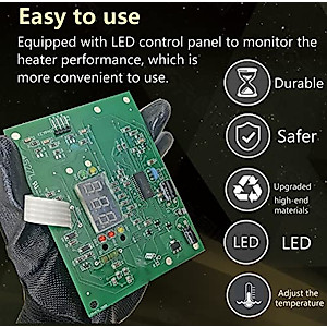 2024 Upgraded IDXL2DB1930 Display Board Replacement for Hayward Heater IDXL2DB1930 Display Board, Compatible with Hayward Universal H-Series Low Nox Induced Draft Heater, H400FDN HD150FDN and H350FDP