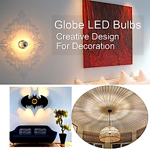 KarlunKoy Half Chrome Light Bulbs,Half Black Tipped Dimmable 6W (Equivalent 60Watt) LED Ediosn Light Bulbs,Soft White 2700K,A60/A19 Shape Anti-Glare,Decorative Mirror,CRI 90+ E26 Base (Pack of 2)