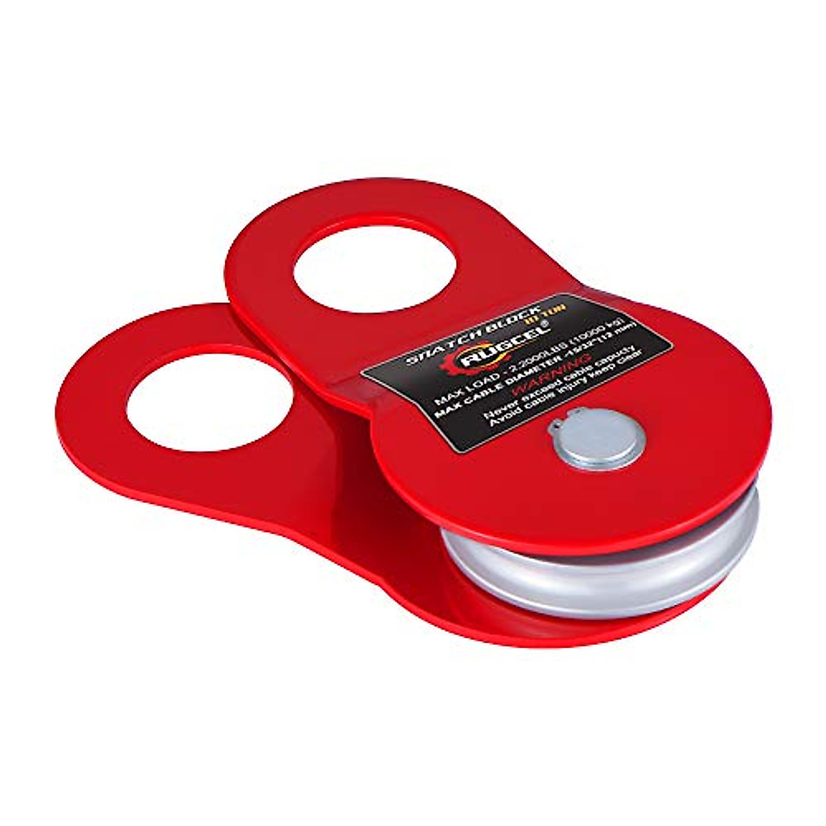 RUGCEL WINCH 10T Heavy Duty Recovery Winch Snatch Block, 22000lb Capacity