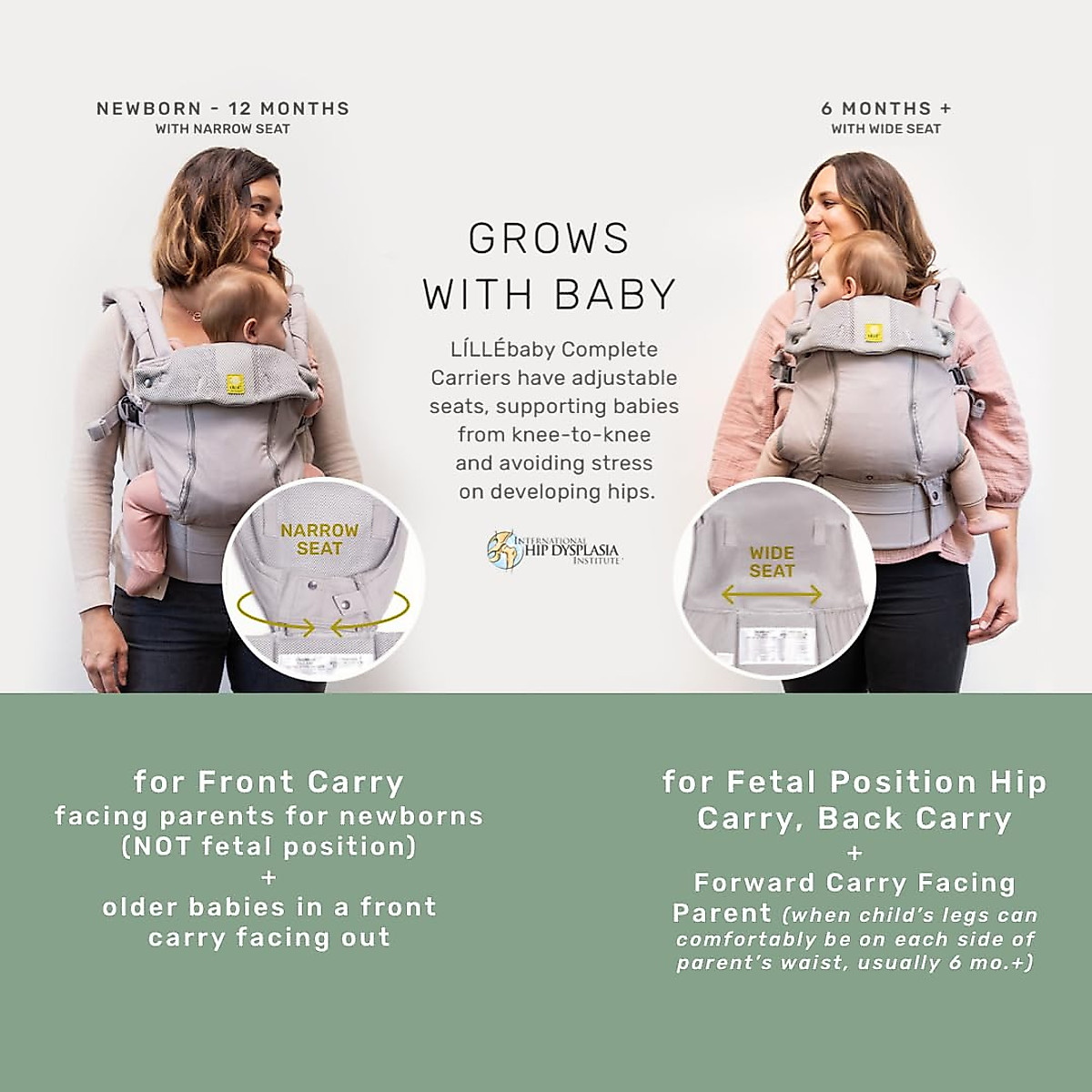 LÍLLÉbaby Complete All Seasons Six-Position 360° Ergonomic Baby and Child Carrier (Cool Coral)