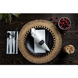 Servietto Disposable Linen-Feel Guest Towels [Pack of 200, 12" x 17"] - Cloth-Like Hand Bathroom Napkins - Made In USA, Soft and Absorbent Paper Napkin for Kitchen, Bathroom, Party, Wedding, Or Event