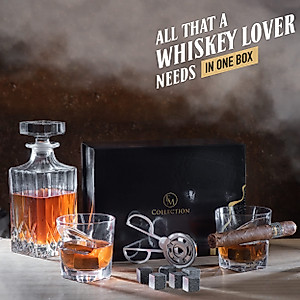 EMCOLLECTION Birthday Gifts Whiskey Glass for Men Bundle