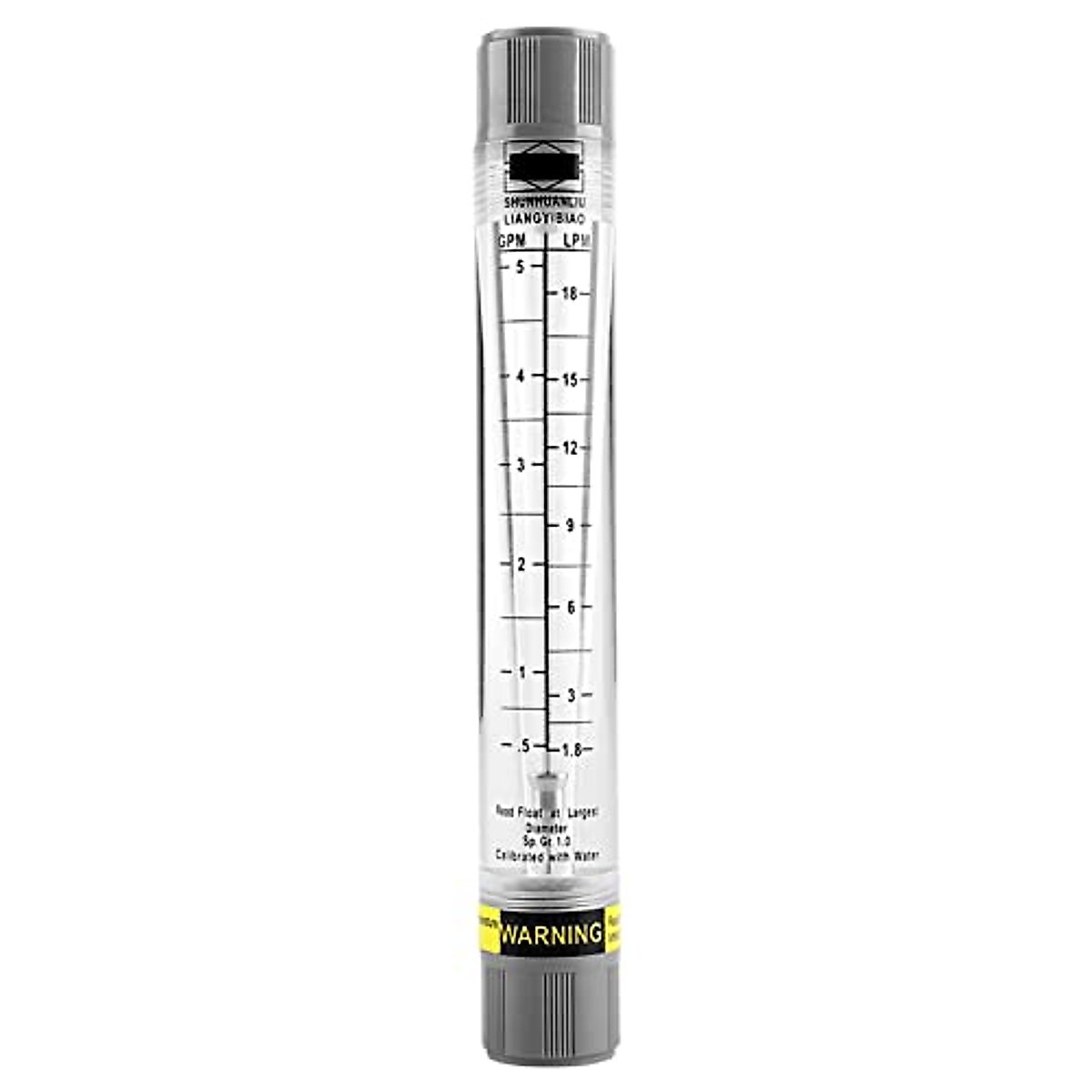 Water Flow Meter,Ozgkee Flow Meter Tube Type Flow Meter for Liquid Pipeline Flowmeter 0.5‑5 Gpm / 1.8‑18 Lpm Flow Meter Water