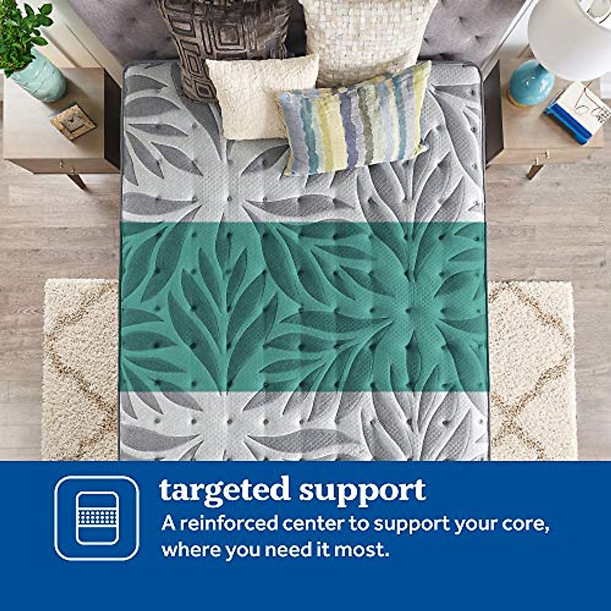 Sealy Posturepedic Plus, Tight Top 13-Inch Plush Soft Mattress with Surface-Guard-Full, Grey