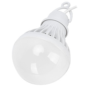 Acouto Rechargeable Emergency Light, Portable USB LED Energy-Saving Lamp Bulb LED Emergency Light for Home Power Failure Tent Hurricane