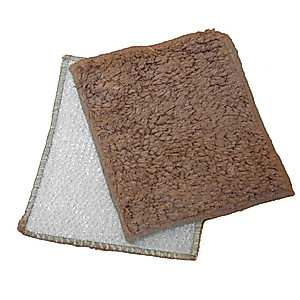 2 Pack Shrubbie Towel Washcloth 5 X 4 Inches Rin Tan Tan