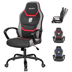 iooHug Computer Gaming Chair Cheap, Ergonomic Racing Chair Headrest with Lumbar Support, Home Office Desk Chair Adjustable Mesh, Video Game Chairs for Teens Red