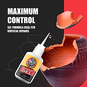 Beast Bond Super Glue - Max Strength Adhesive for Plastic, Wood, Metal, Ceramic, Rubber, Leather, Paper - Long-Lasting Professional Grade Cyanoacrylate - 1.41 Ounce (40g) Pack of 2