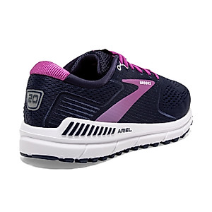 Brooks Women's Ariel '20 Running Shoe - Peacoat/Vivid Viola/White - 7.5 Medium