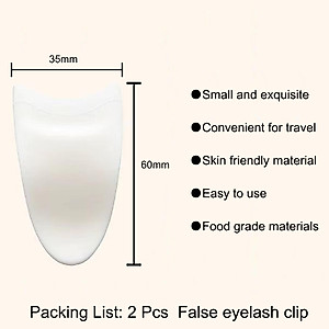 2 PCS Lash Clip Lashes Buddy False Eyelash Applicator Tool Eye Makeup Tools Eyelashes Clip More Convenient to Wear Lashes