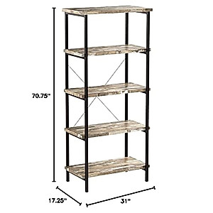 Coaster Furniture Bookcase Salvaged Cabin and Black 801552