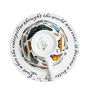 Tea Cups London Cup & Saucer Butterfly, 210 ml (7 fl oz)