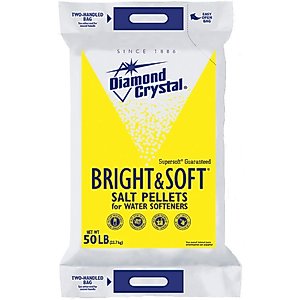 Diamond Crystal Bright & Soft Water Softener Salt Pellets, 50 lb (2 pack)