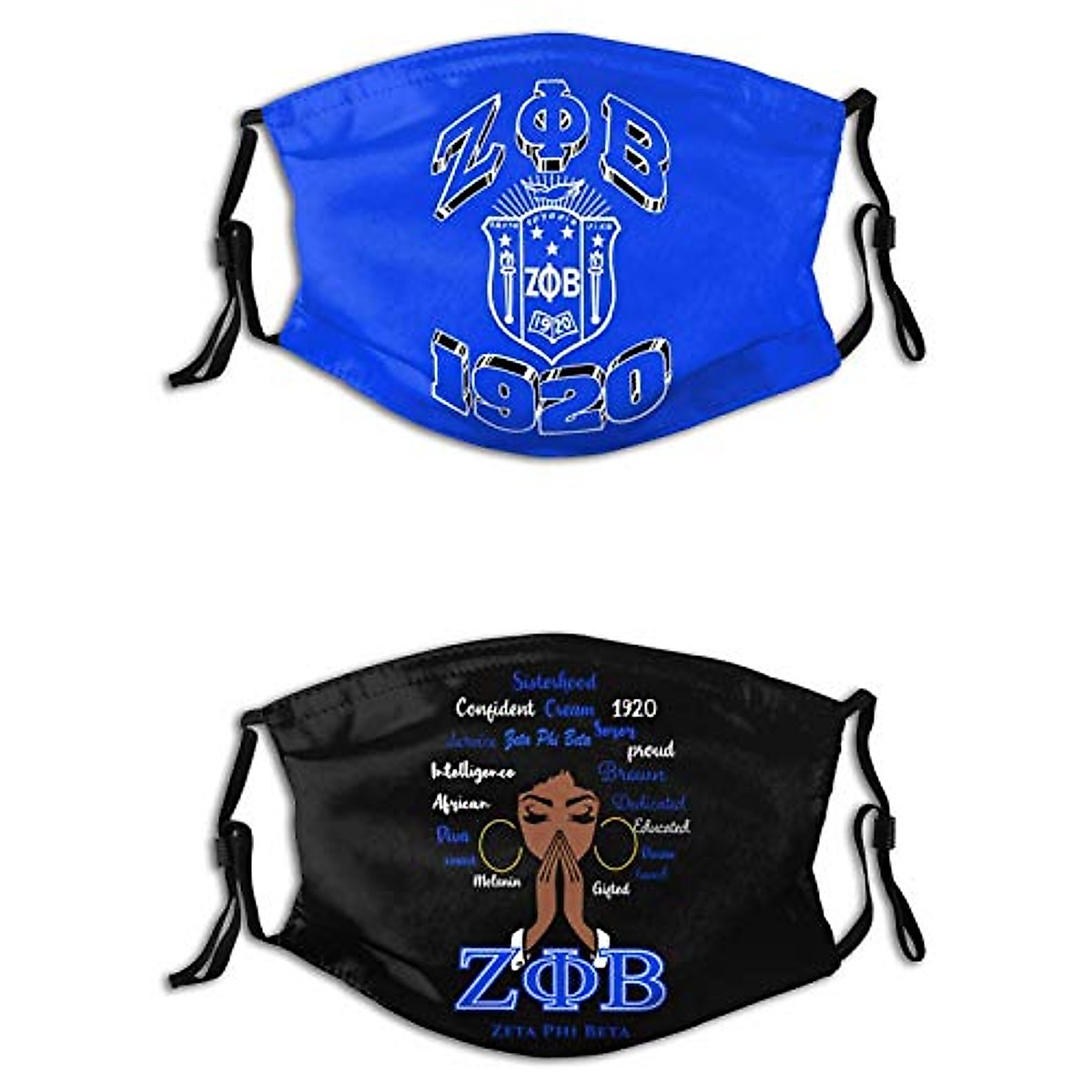 Men'S Women'S Face Protective Balaclava Mouth Cover With Windproof Dustproof Adjustable Elastic Strap 2pcs