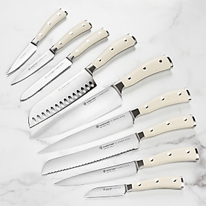 Wusthof Classic Ikon Creme 16 Piece Knife Set with Walnut Block