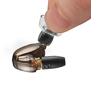 AZLA SednaEarfit Crystal Standard (M) - Earbud Tips for Wireless Headphones - Noise Canceling Earbuds Replacement Tips - Eartips Compatible with Shure, Sony, Beats, Sennheiser, Jabra, and JBL