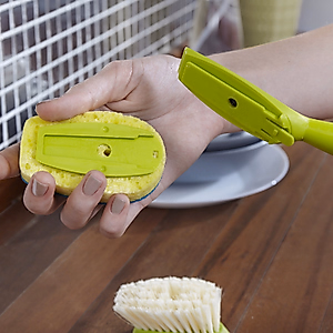 FULL CIRCLE CLEANING PRODUCTS Suds Up Dish Sponge Refills Green, 1 EA