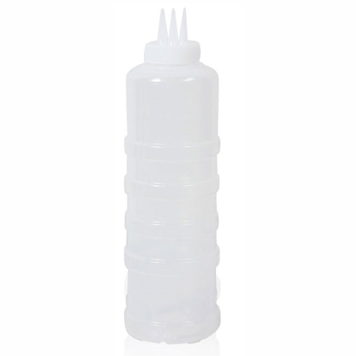 GARASANI 3 Hole Sauce Squeeze Condiment Bottles Dispenser (24oz - 700ml)