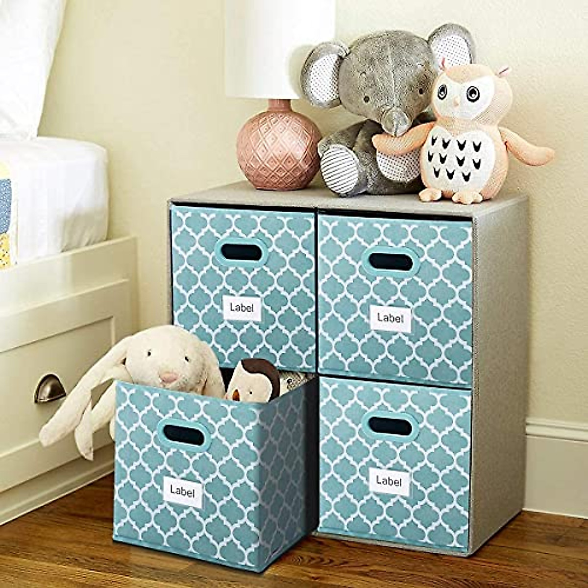 Foldable Cube Storage Bins 11x11 inches Set of 6 Drawer and Organizer Bins