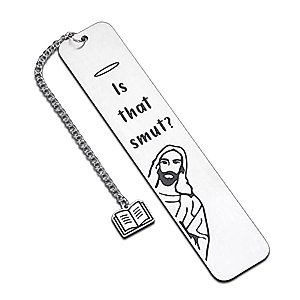 Funny Bookmark Gift for Men Woman Book Lover Best Friend Humor Peeking Jesus Book Marker Easter Christian Baptism Gift for Adults Teen Boys Girl Kids Birthday Graduation Christmas Gift Sister Her Him