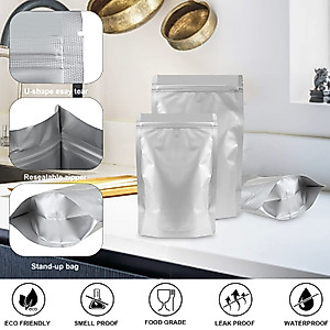 15Pack Large Mylar Bags for Food Storage With 15 Oxygen Absorbers 2000cc - 5 Gallon Resealable Bags for Packaging Products 15 Sticker