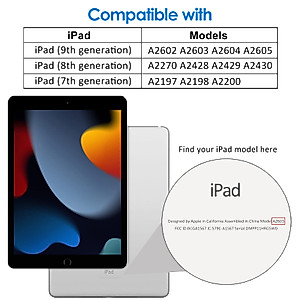 JETech Screen Protector for iPad (10.2-Inch, 2021/2020/2019 Model, 9/8/7 Generation), Tempered Glass Film, 2-Pack