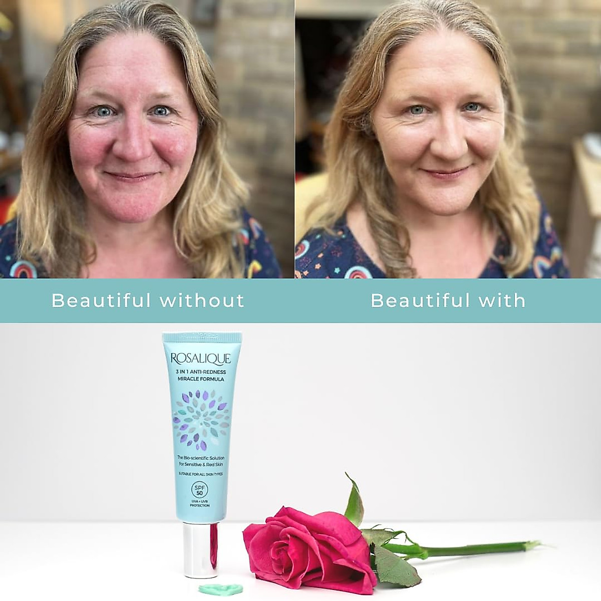 Rosalique 3 in 1 Anti-Redness Miracle Formula SPF50 1 x 30 ml