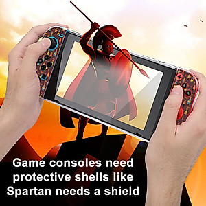 African Women Protective Clear Case for Switch Game Controller Grip Cover Cute Printed