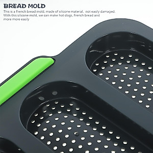 Abaodam Silicone Baking Pan Set - Heart Shape, Dark Gray, Non-Stick, Dishwasher Safe, Ideal for Baking Bread, Cookies, Hot Dogs, Wedding, Picnics