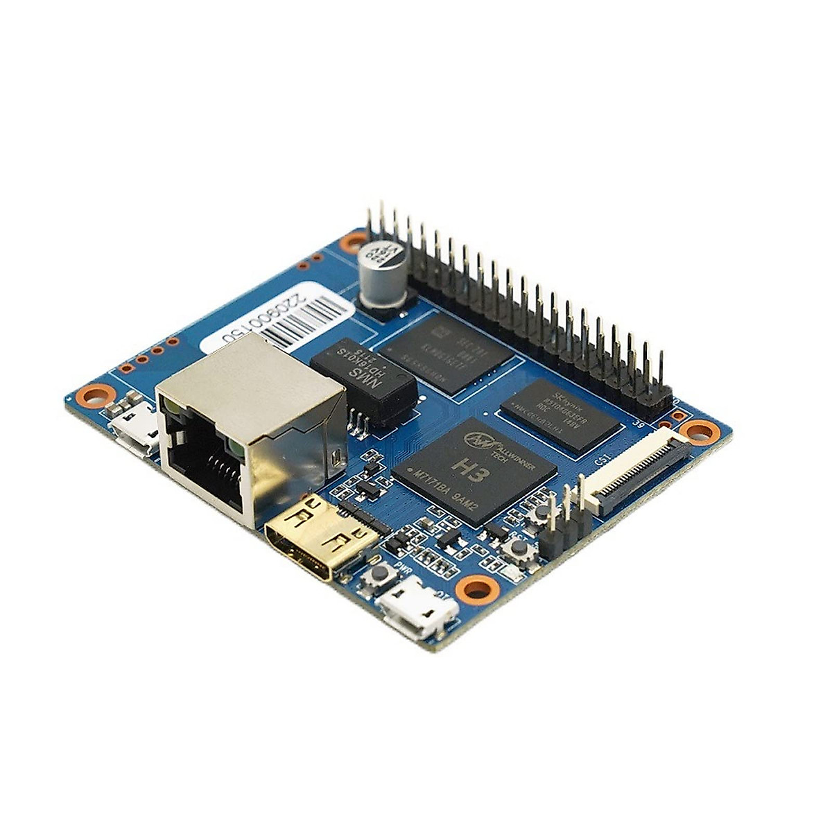 Banana Pi BPI-P2 Zero Allwinner H3 Single Board Computer with Quad-core Cortex-A7 CPU Mali400MP2 GPU Onboard 512MB DDR 3 SDRAM 8GB eMMC 100M LAN for IoT Development Support Android Linux