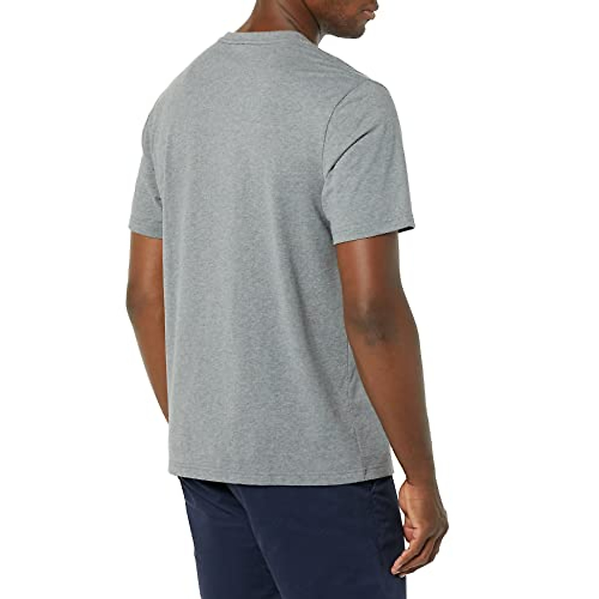 Amazon Essentials Men's Regular-Fit Short-Sleeve V-Neck T-Shirt (Available in Big & Tall), Pack of 2, Grey Heather, 4X-Large Big Tall