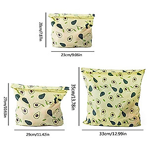 LSJTZ Beeswax Cloths for Groceries, Beeswax Bread Bags Made of Organic Cotton, Reusable Oilcloths Cling Film, Fruit and Vegetable Bags for Zero Waste (3335cm)