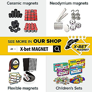 Magnetic Strips with Adhesive Backing - Magnetic Tape for Crafts - Tool and Knife Magnet Strips for Kitchen, Garage and Garden - Adhesive Magnetic Tool Holder Strip for Wall