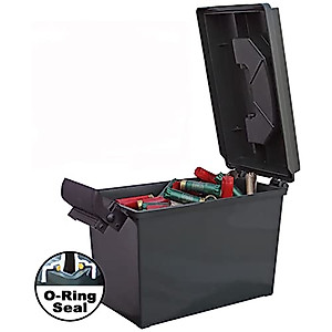 MTM SDB-0-11 Sportsmen's Dry Box, O-Ring Sealed, Heavy Duty Latch, Lockable, Crush-Proof, USA Made, Forest Green
