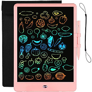 LCD Writing Tablet for Kids Doodle Board with Bag, Electronic Digital Colorful Screen Drawing Tablet, Etch a LEYAOYAO 10-Inch Drawing Pad Sketch Pads, Toy - Gift for 3-6 Years Old Girls Boys